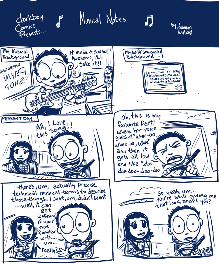 Musical Notes-dorkboy comics
